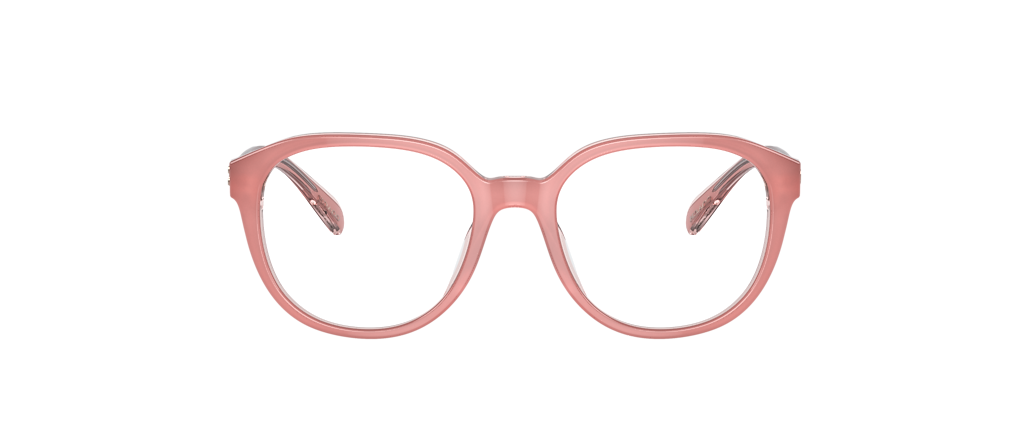 Coach HC6209U Glasses with Milky Pink/Transparent Pink frame | OPSM