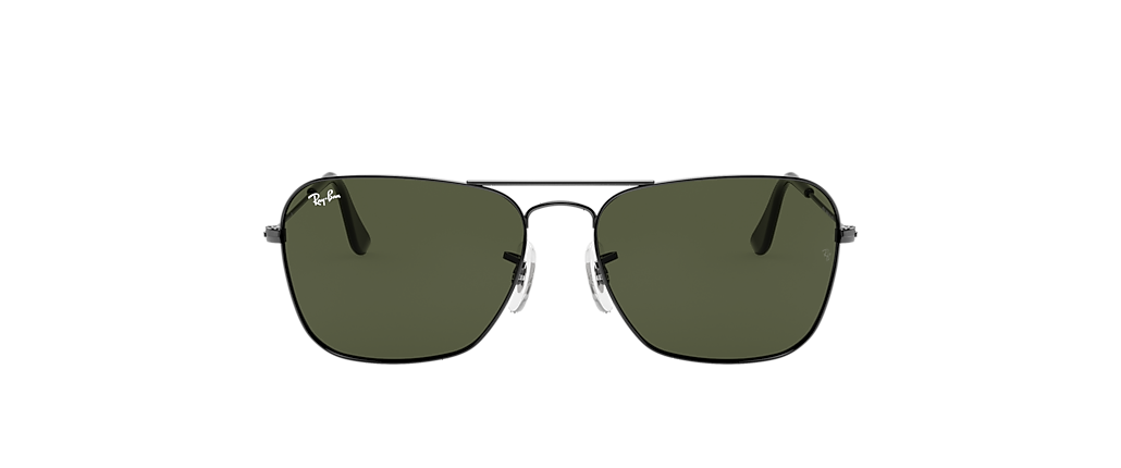 Ray-Ban RB3136 Caravan Sunglasses with G-15 Green lenses and Gunmetal ...