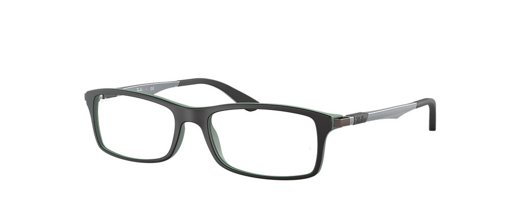 0RX7017 RB7017 Optics Glasses in Black On Green Acetate | OPSM