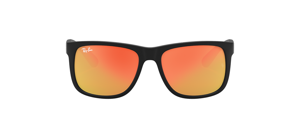 Ray-Ban RB4165 Justin Color Mix Sunglasses with Blue Mirror lenses and ...