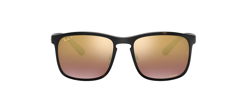 Ray-Ban RB4264 Chromance Sunglasses with Silver lenses and Black frame ...