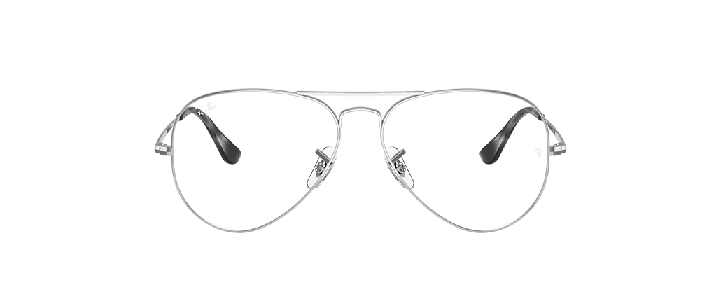 Ray-Ban RB6489 Aviator Optics Glasses with Silver frame | OPSM
