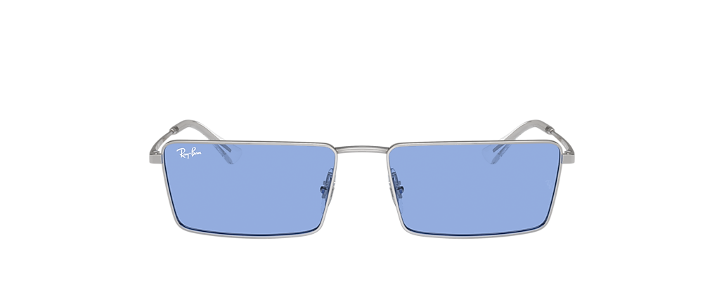 Ray-Ban RB3741 Emy Bio-Based Sunglasses with Blue lenses and Silver ...