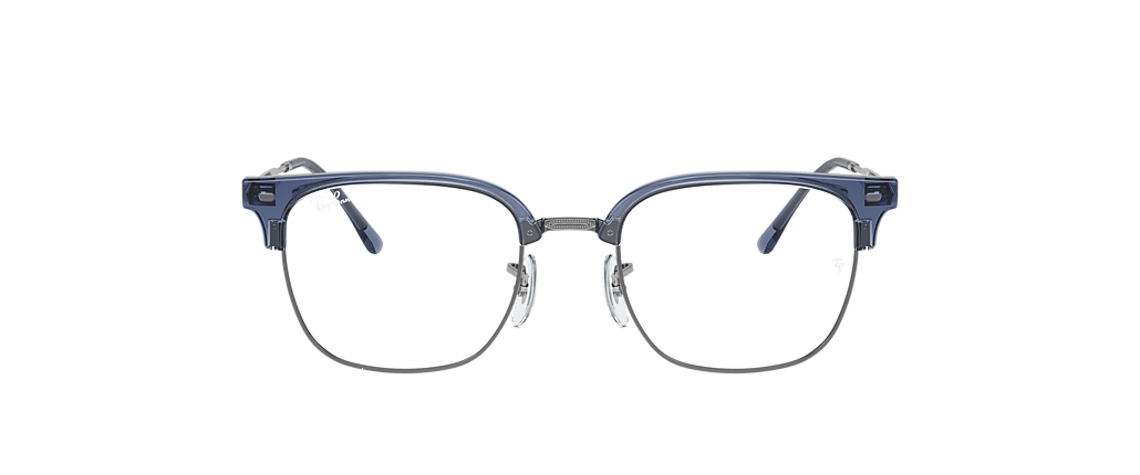 Ray-Ban RB7216 New Clubmaster Optics Glasses with Green On Black frame ...