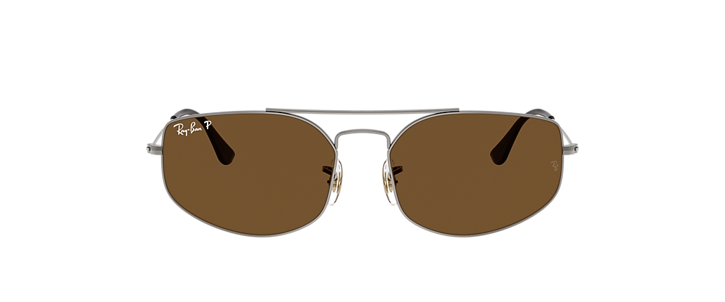 Ray-Ban RB3845 Explorer V Sunglasses with Blue lenses and Copper frame ...