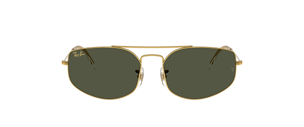 Ray-Ban RB3845 Explorer V Sunglasses with Blue lenses and Copper frame ...