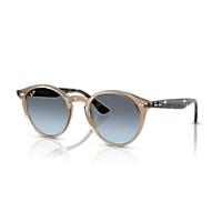 Ray-Ban RB2180 Sunglasses with Pink Gradient Grey lenses and Turtledove ...