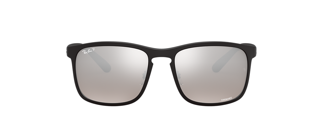 Ray-Ban RB4264 Chromance Sunglasses with Silver lenses and Black frame ...