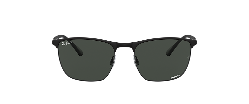 Ray-Ban RB3686 Chromance Sunglasses with Dark Green lenses and Black On ...