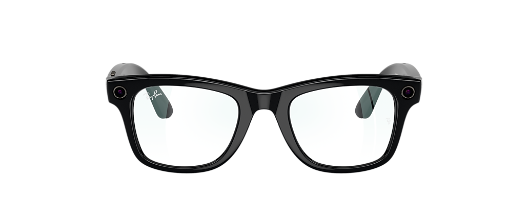 Ray-Ban Ray-Ban | Meta Wayfarer Sunglasses with Clear lenses and Black ...