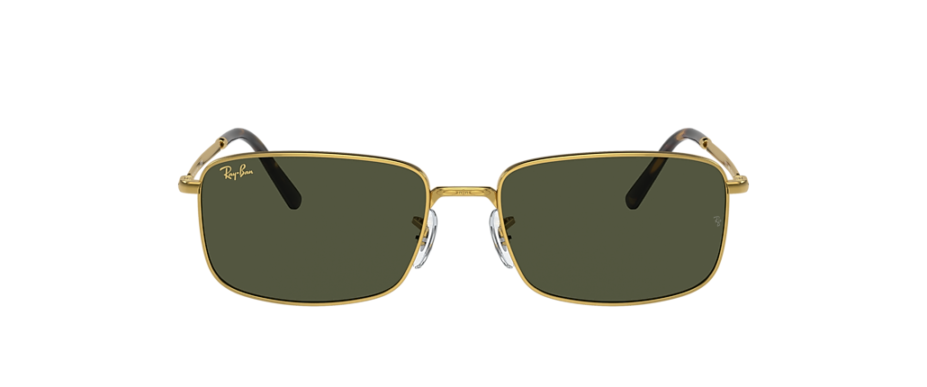 Ray-Ban RB3717 Sunglasses with Green lenses and Gold frame | OPSM