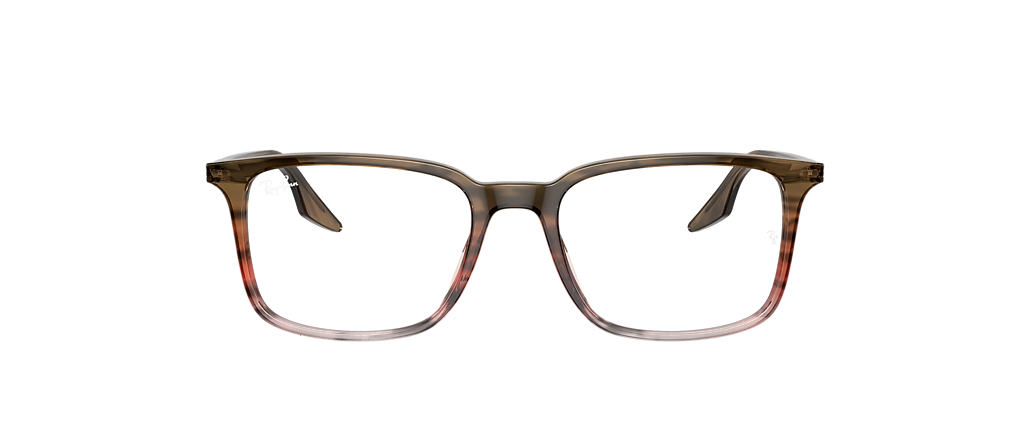 Ray-Ban RB5421 Optics Glasses with Striped Brown & Red frame | OPSM