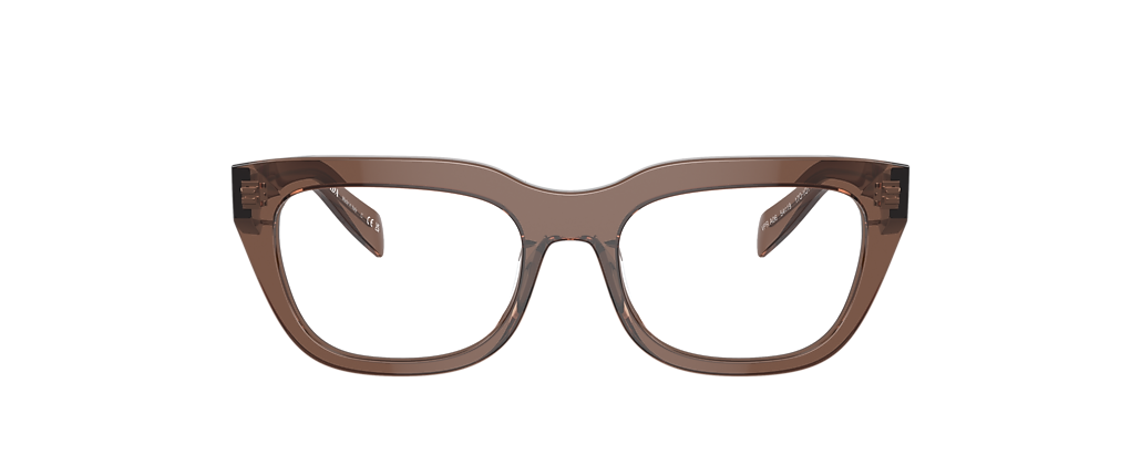 Prada PR A06V Glasses with Transparent Brown frame | OPSM